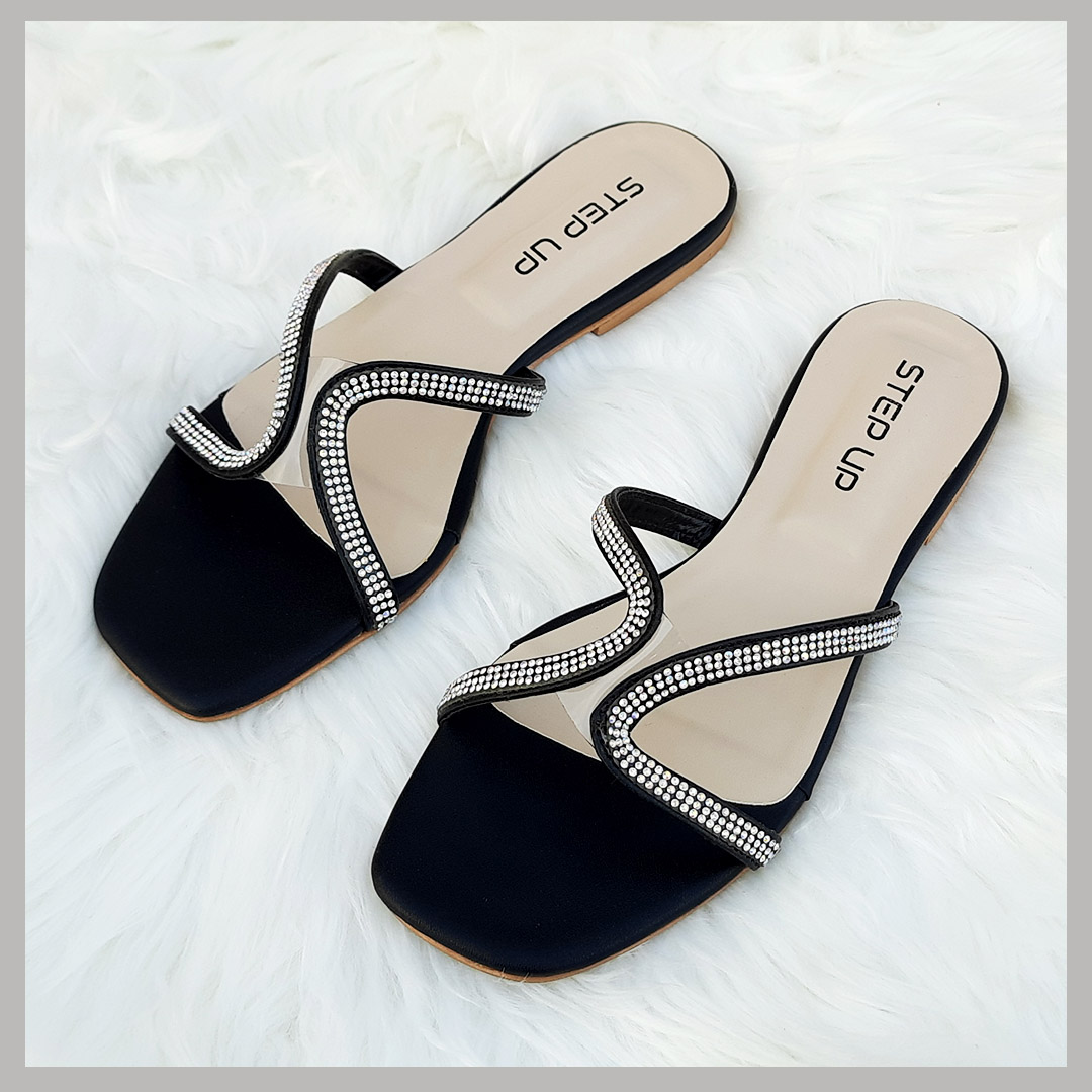 Women's Flat H-Slide Sandals - H SLIDES - Step Up Online in Pakistan